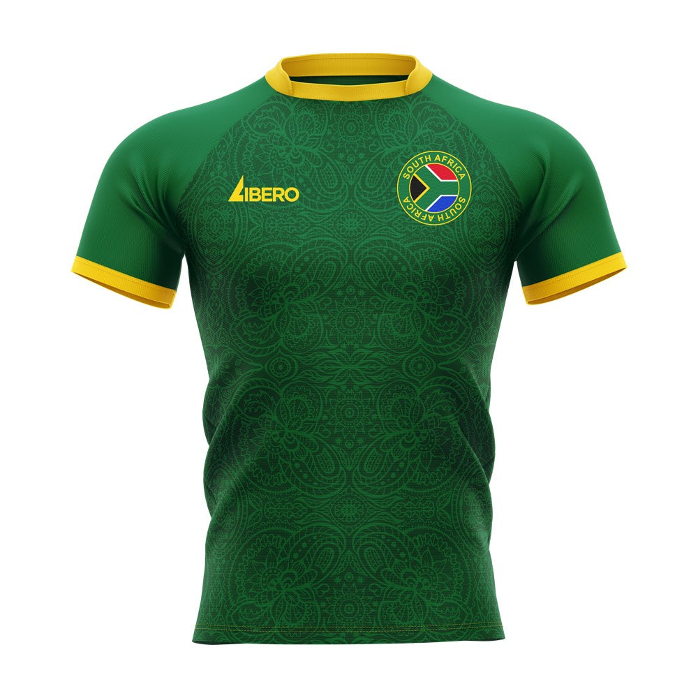 2024-2025 Springboks South Africa Home Rugby Shirt Kids Short Sleeve