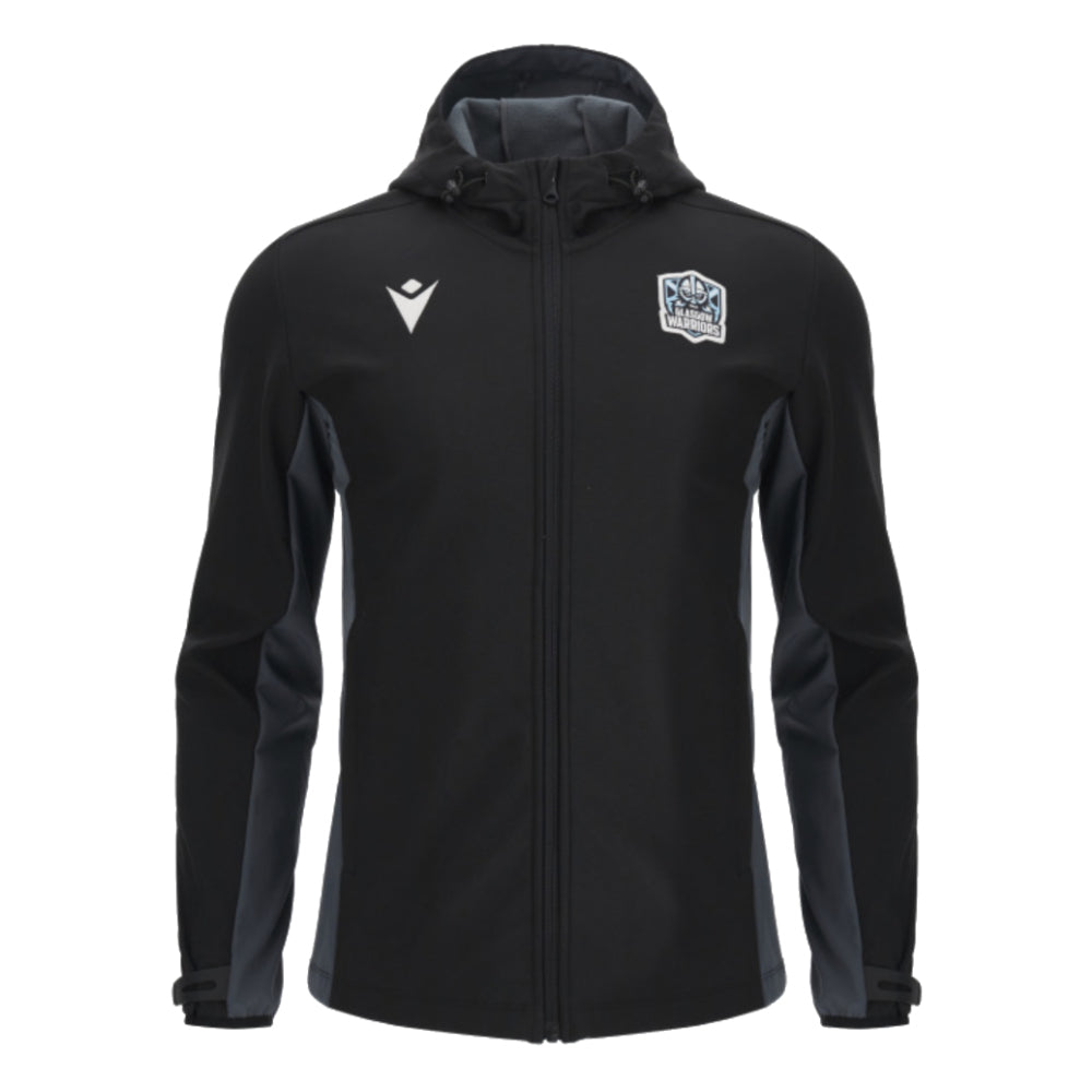 2024-2025 Glasgow Warriors Rugby Softshell Jacket (Black)